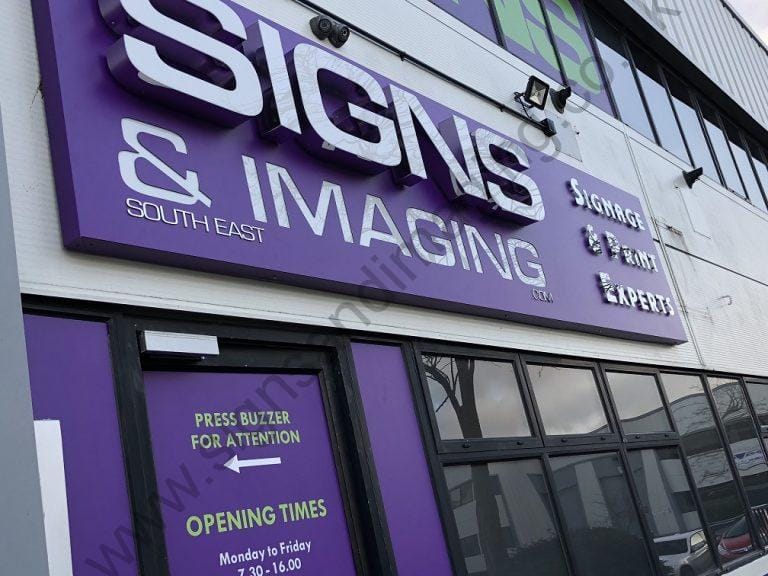 3D Colour change LED Fascia Sign Rochester - Signs and Imaging
